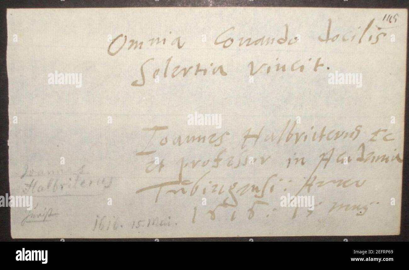 Omnia conando docilis solertia vincit Stock Photo - Alamy