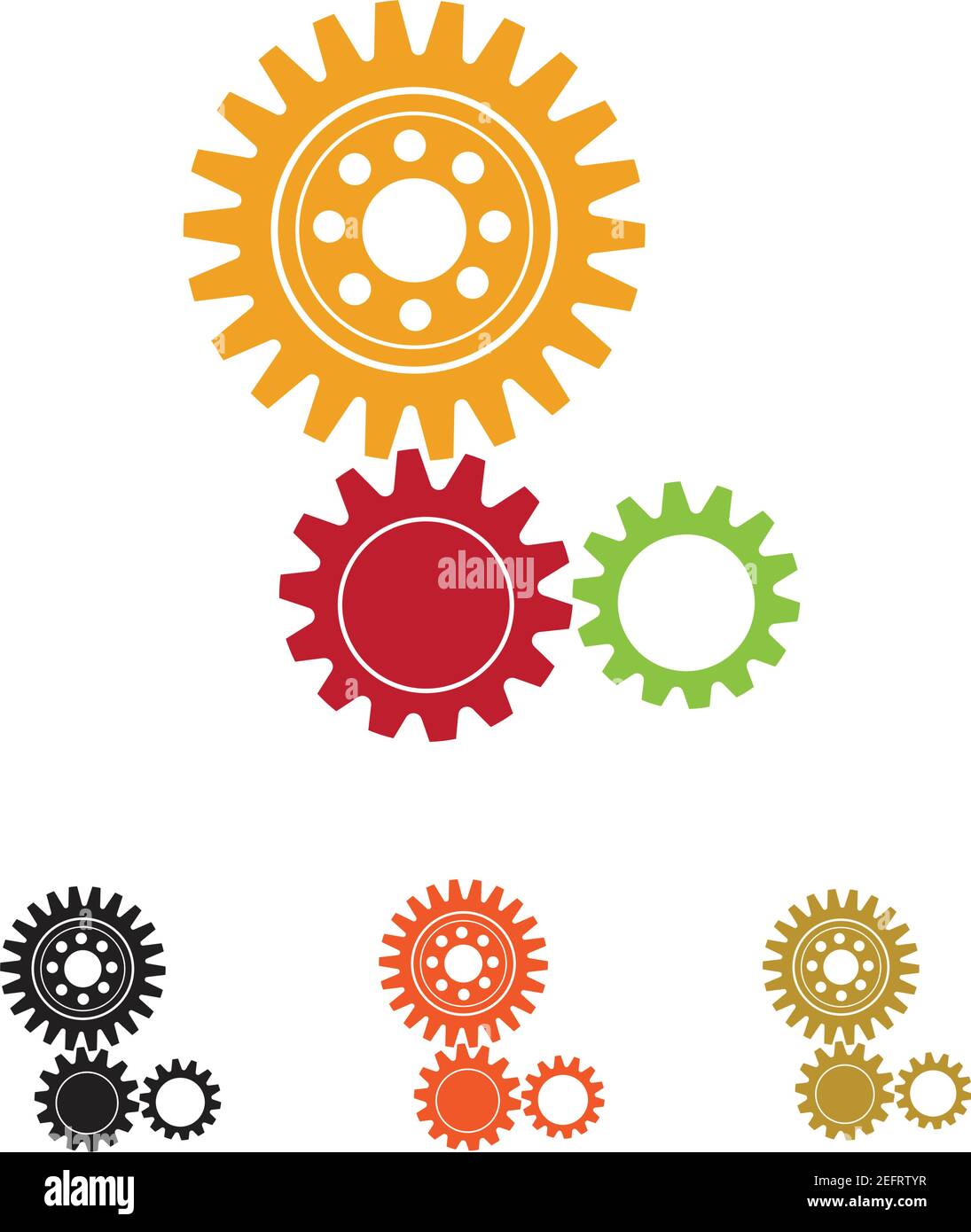 Gear Logo Template vector icon illustration design Stock Vector Image ...