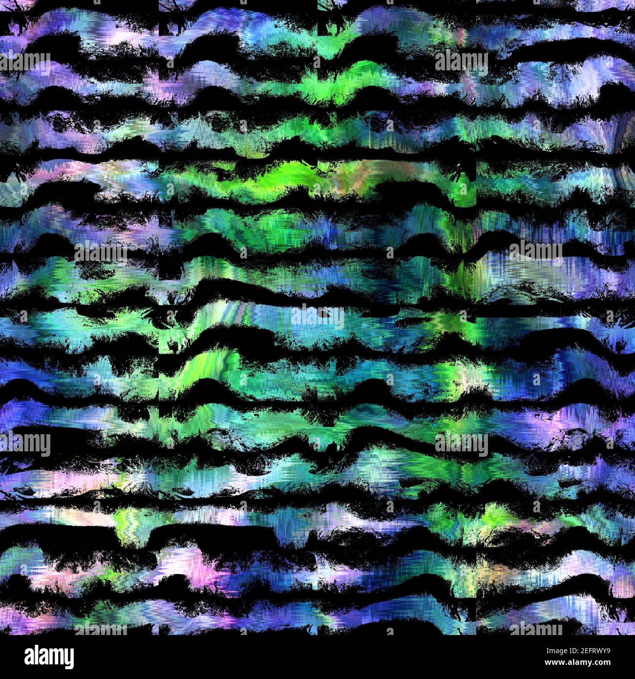 Seamless abstract color blobs with stripes overlay Stock Photo - Alamy