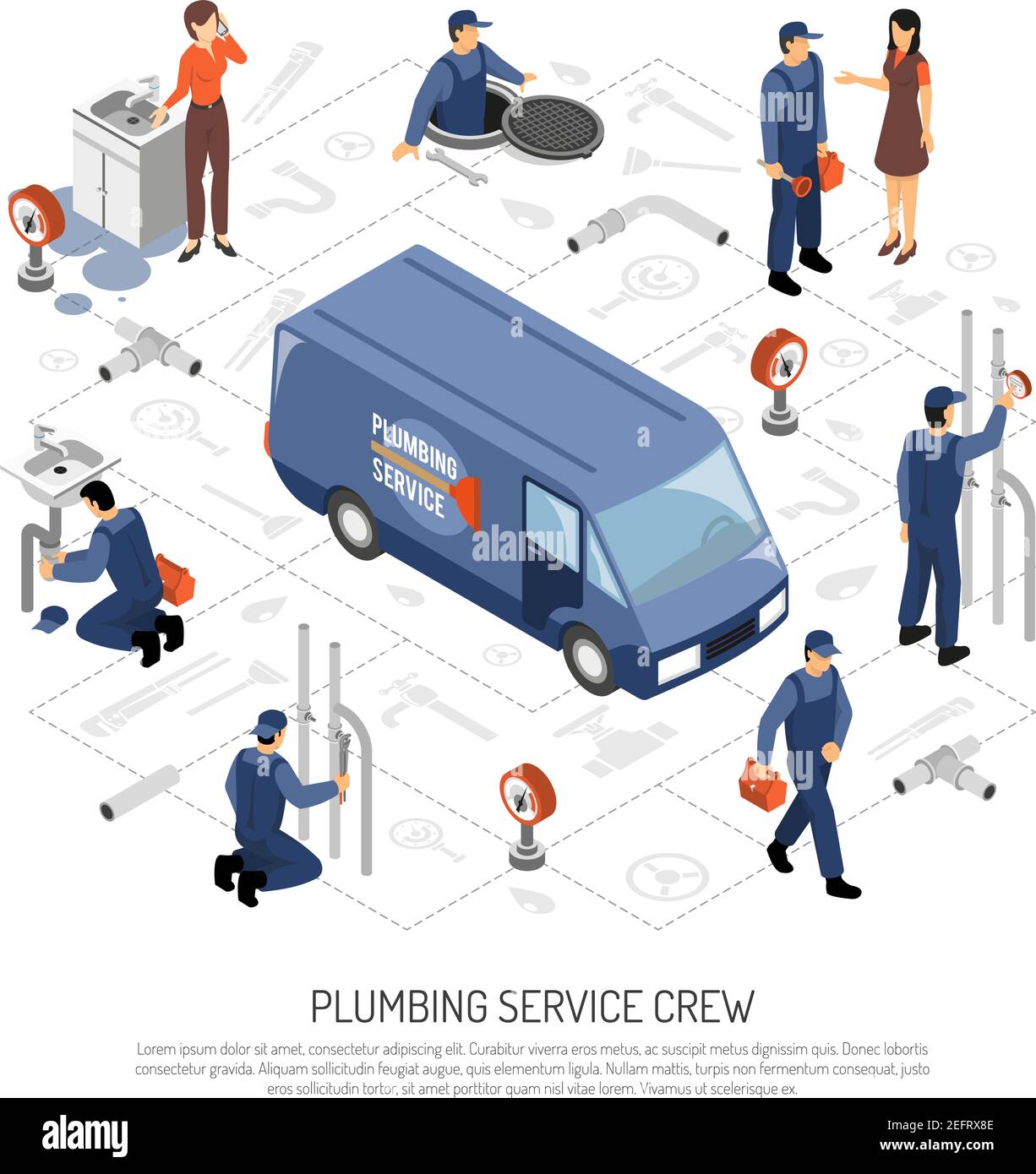 Installation crew Stock Vector Images - Alamy