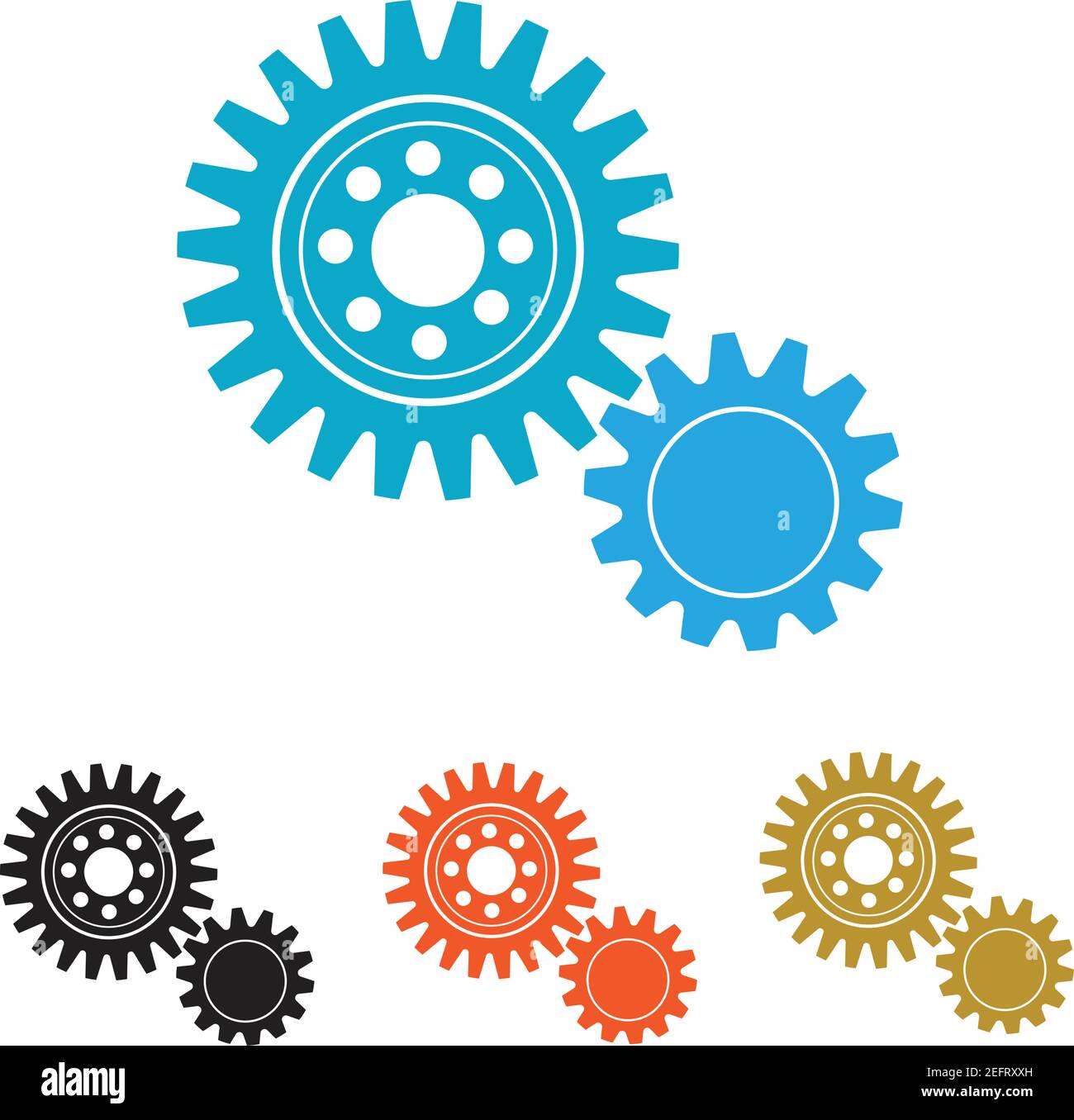 Gear Logo Template vector icon illustration design Stock Vector Image ...