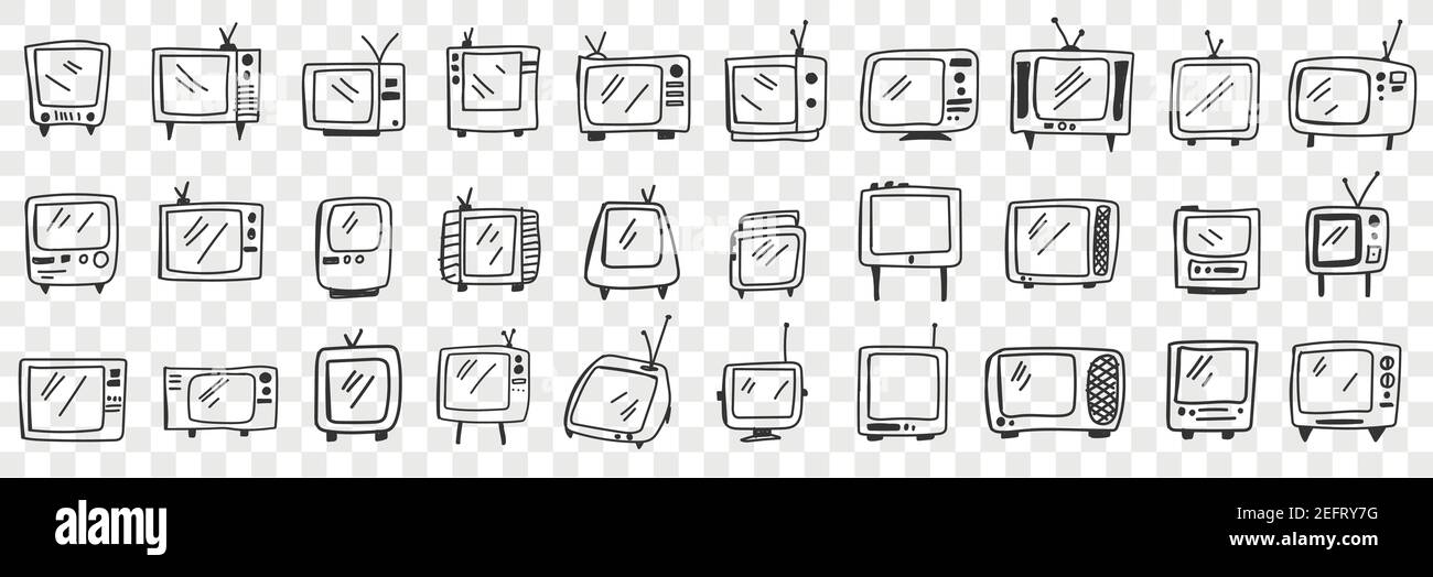 Tv Set Collection High Resolution Stock Photography and Images - Alamy