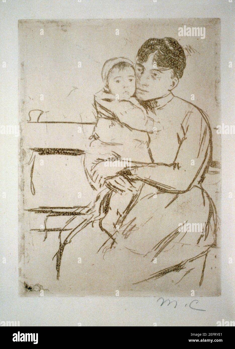 On the bench - M.C Stock Photo - Alamy