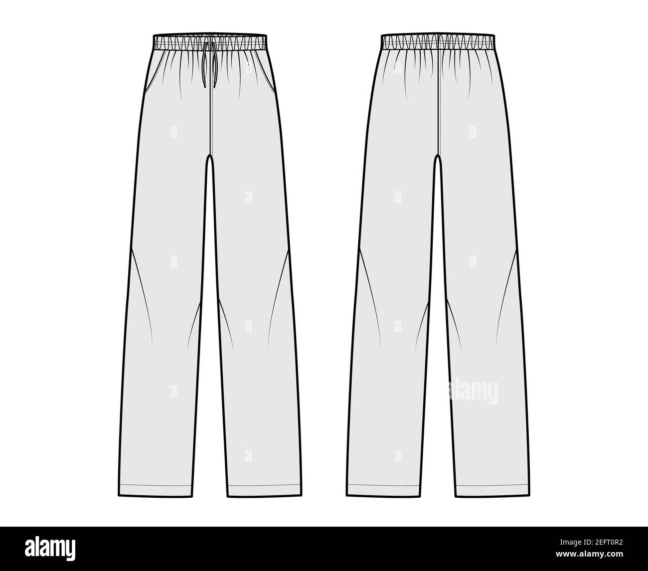 Grey tracksuit pants Stock Vector Images - Alamy