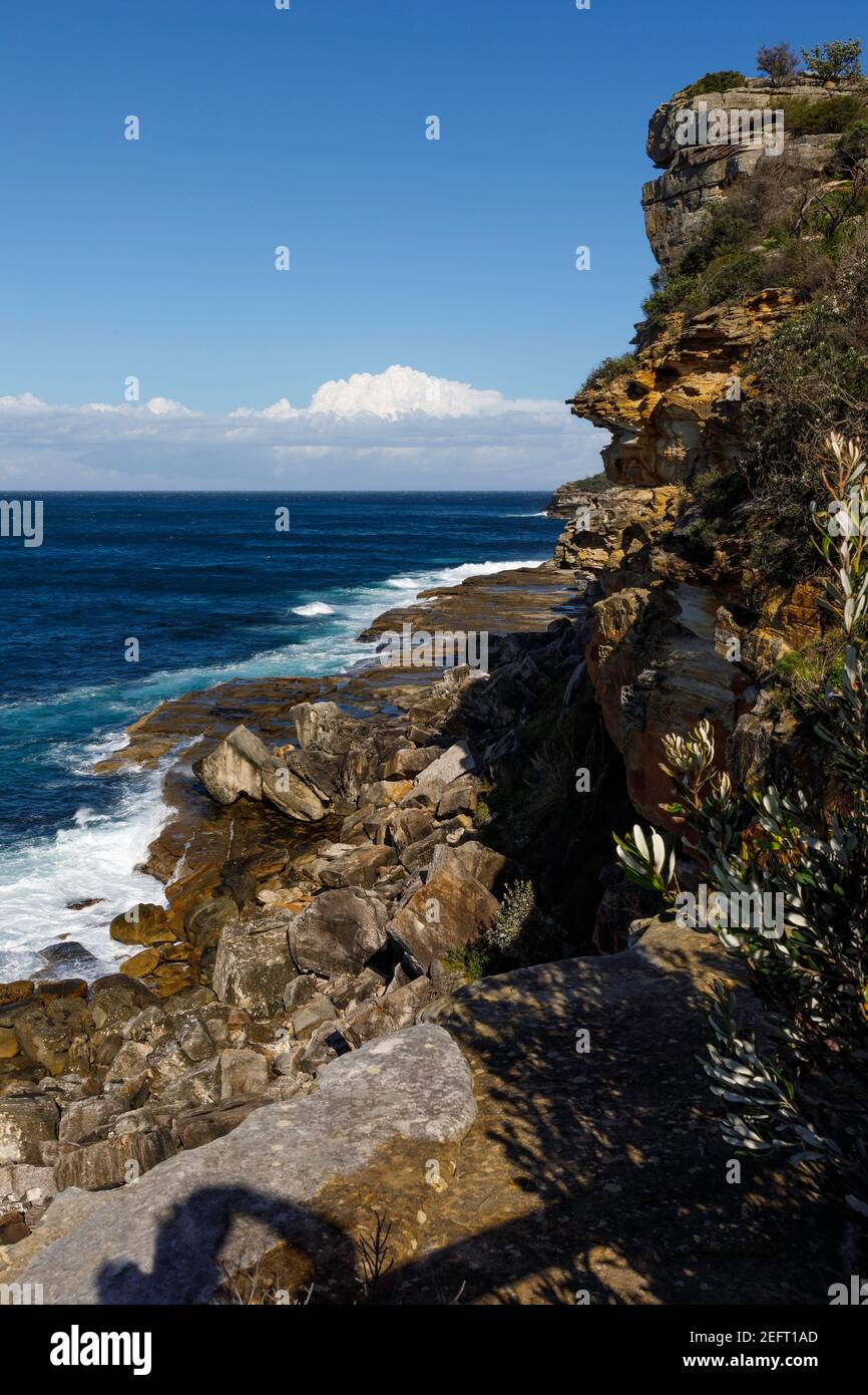 Ocean view from cliff Stock Photo - Alamy