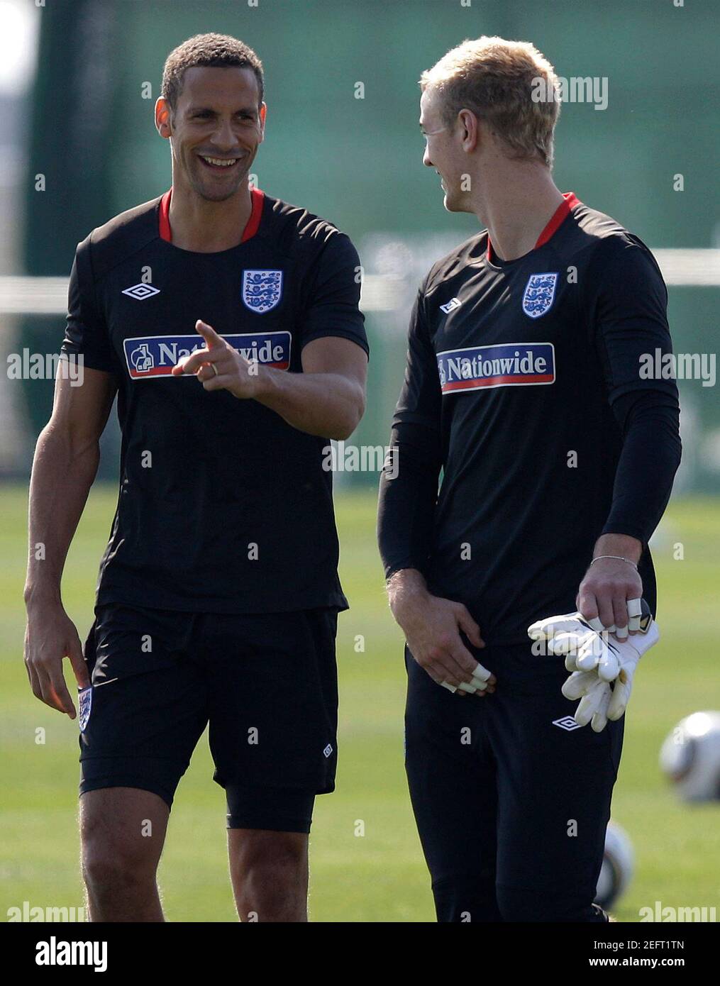 Rio ferdinand training england hi-res stock photography and images - Alamy
