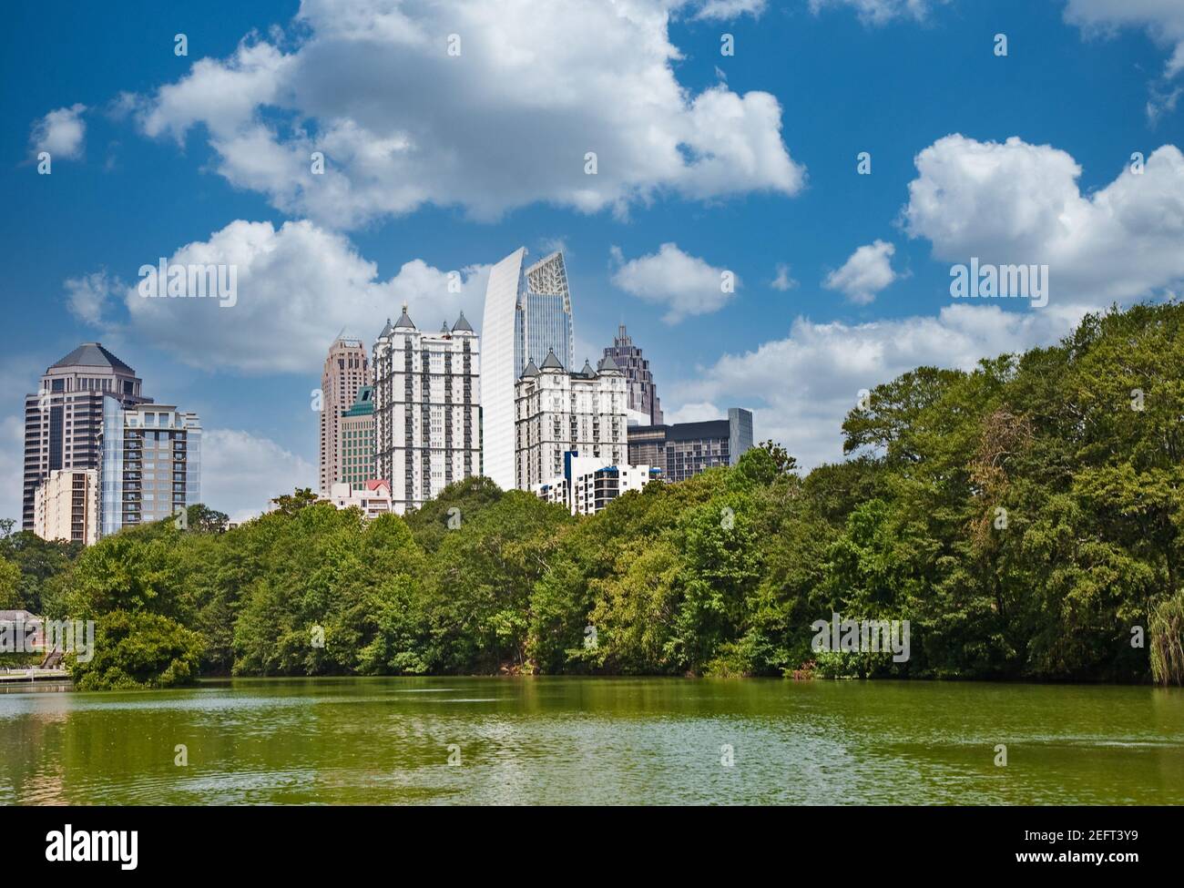 Atlanta From Piedmont Park Stock Photo - Alamy
