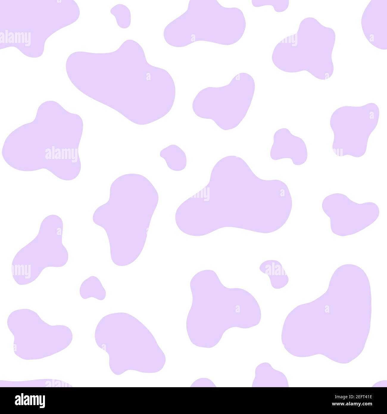 Purple cow seamless pattern. Vector abstract background with hand drawn ...