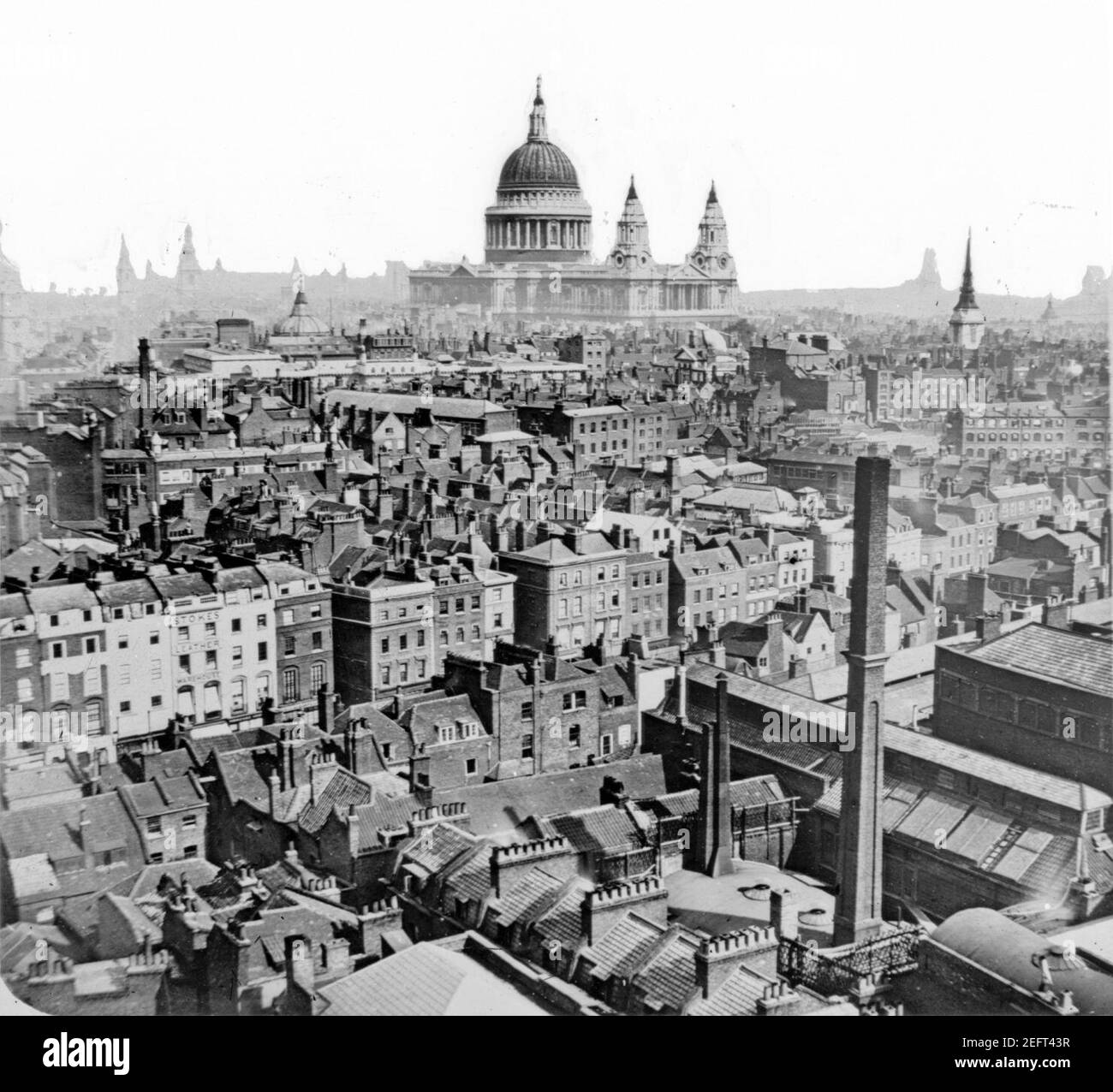 On the rooftops of London Stock Photo - Alamy