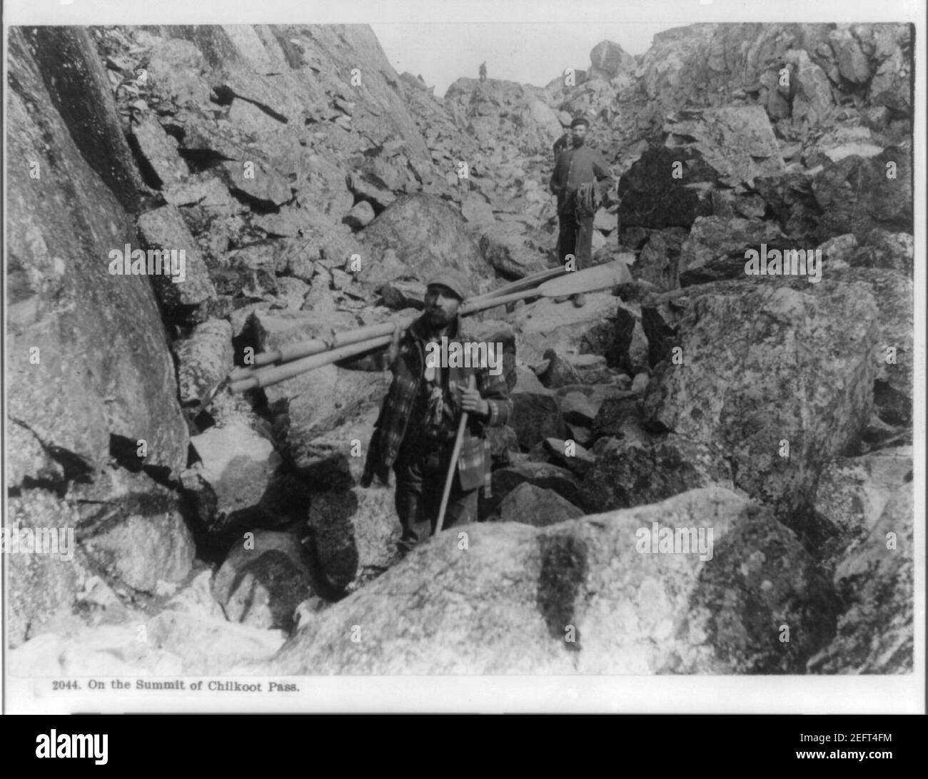 On the summit of Chilkoot Pass, Alaska Stock Photo - Alamy