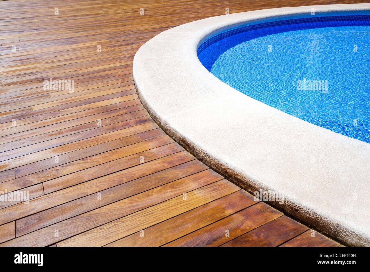 Background of an empty summer pool Stock Photo - Alamy