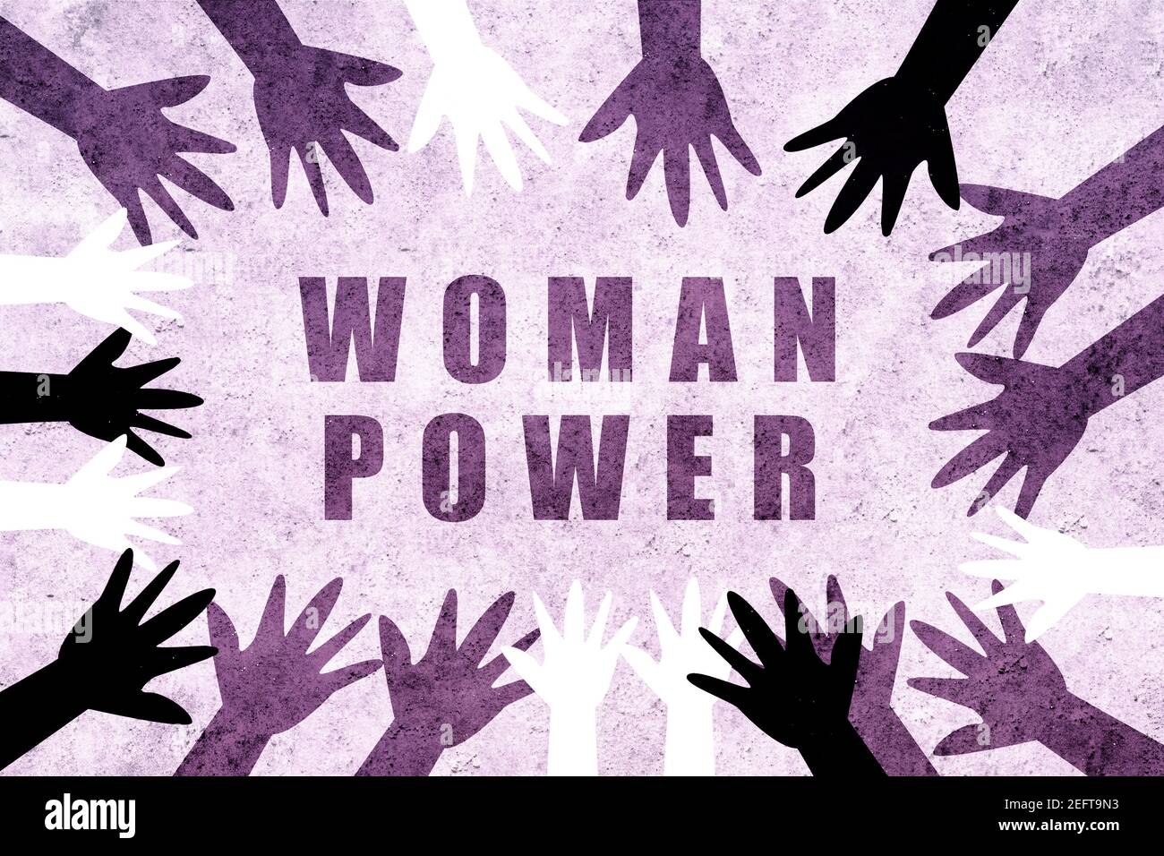 Women power colors hi-res stock photography and images - Alamy