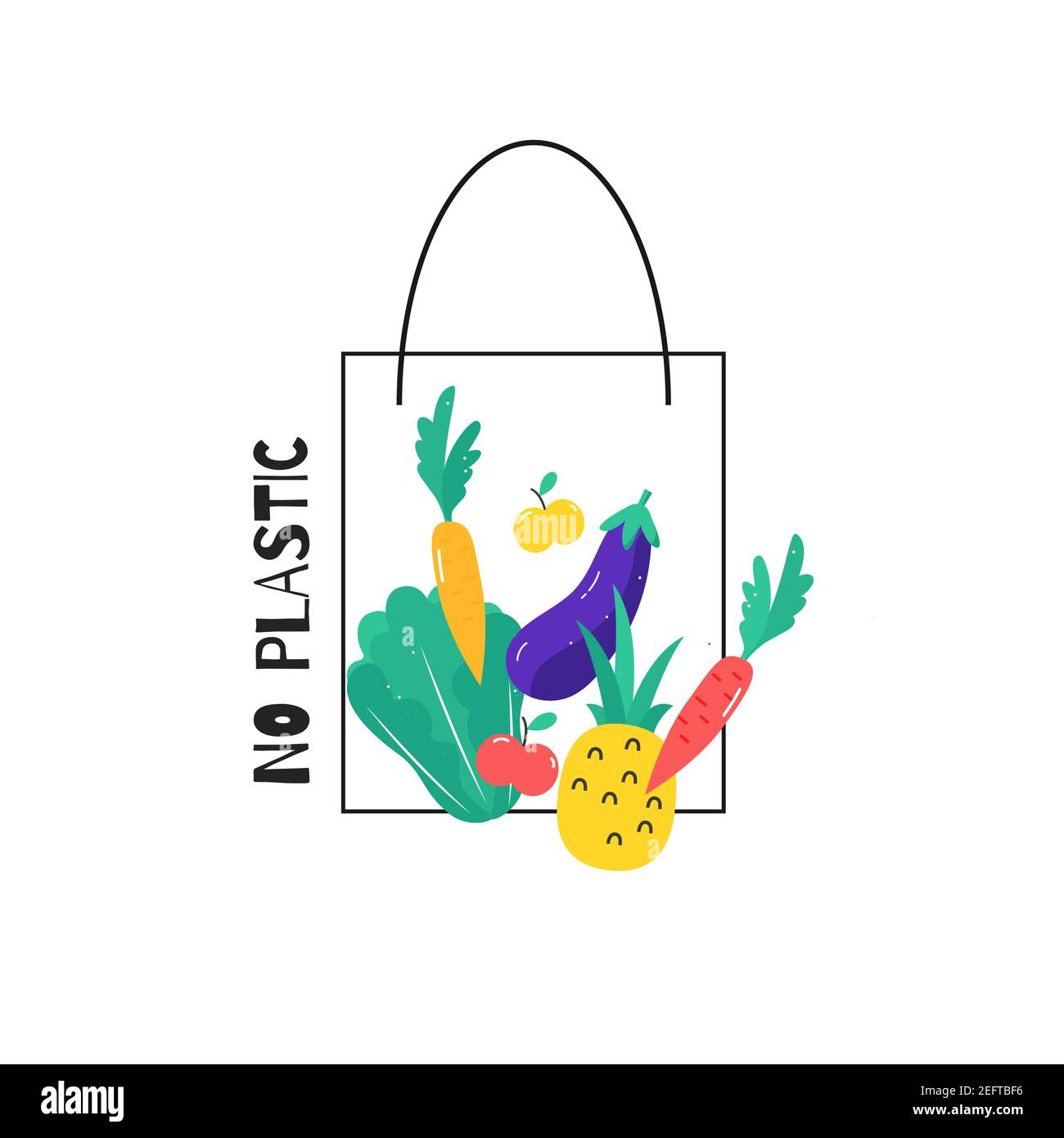 no plastic illustration Stock Vector Image & Art - Alamy