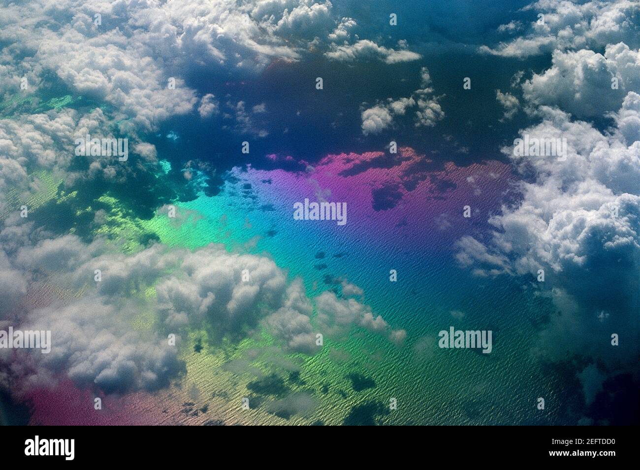 Indian ocean view from the plane 1987 (Photo on photographic film Stock ...