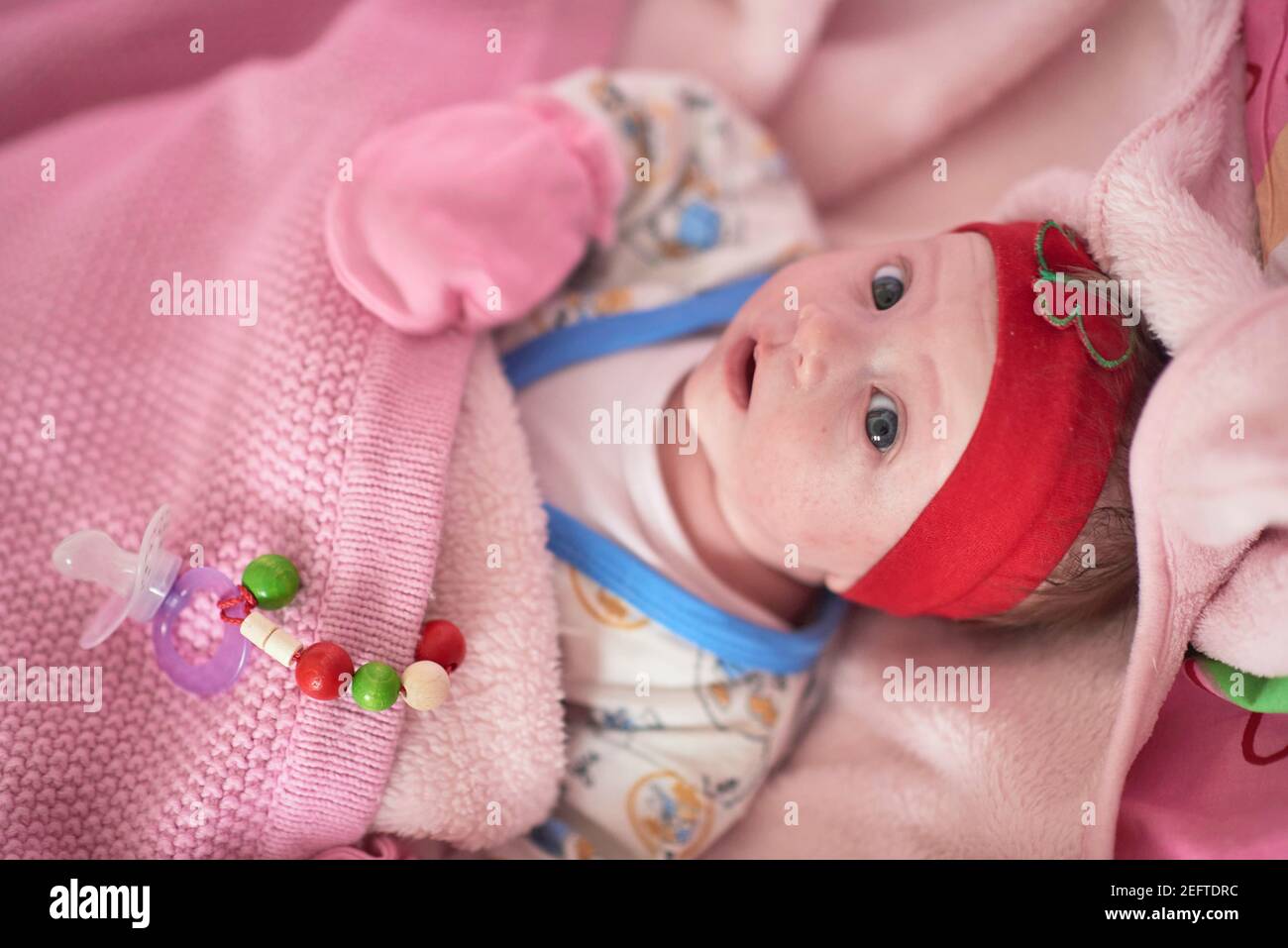 happy newborn little baby smilling Stock Photo - Alamy