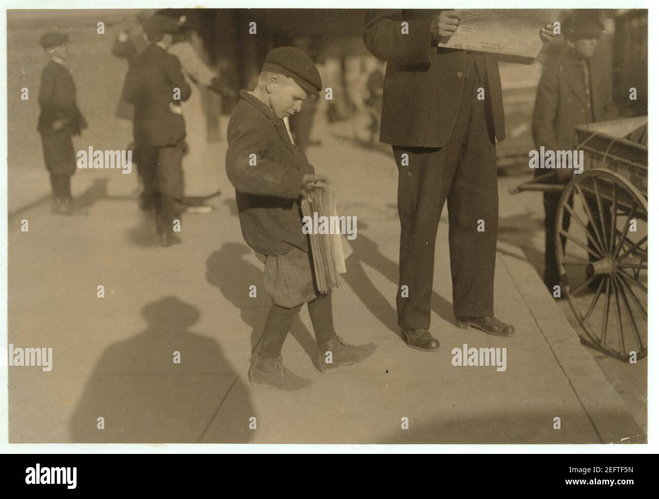 One of Dallas' little newsboys Stock Photo - Alamy