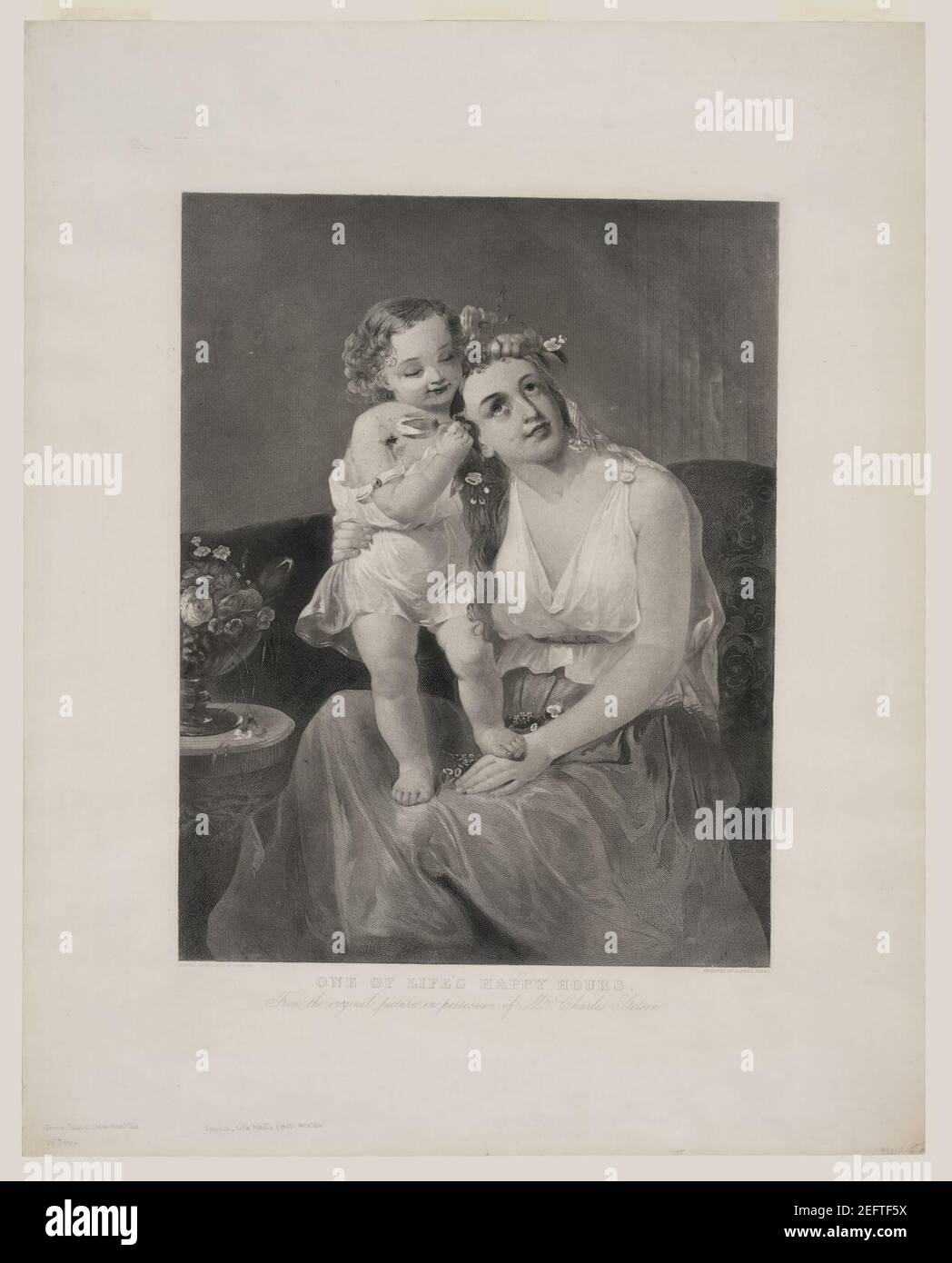 One of life's happy hours - painted by Mrs. Lilly M. Spencer ; engraved ...