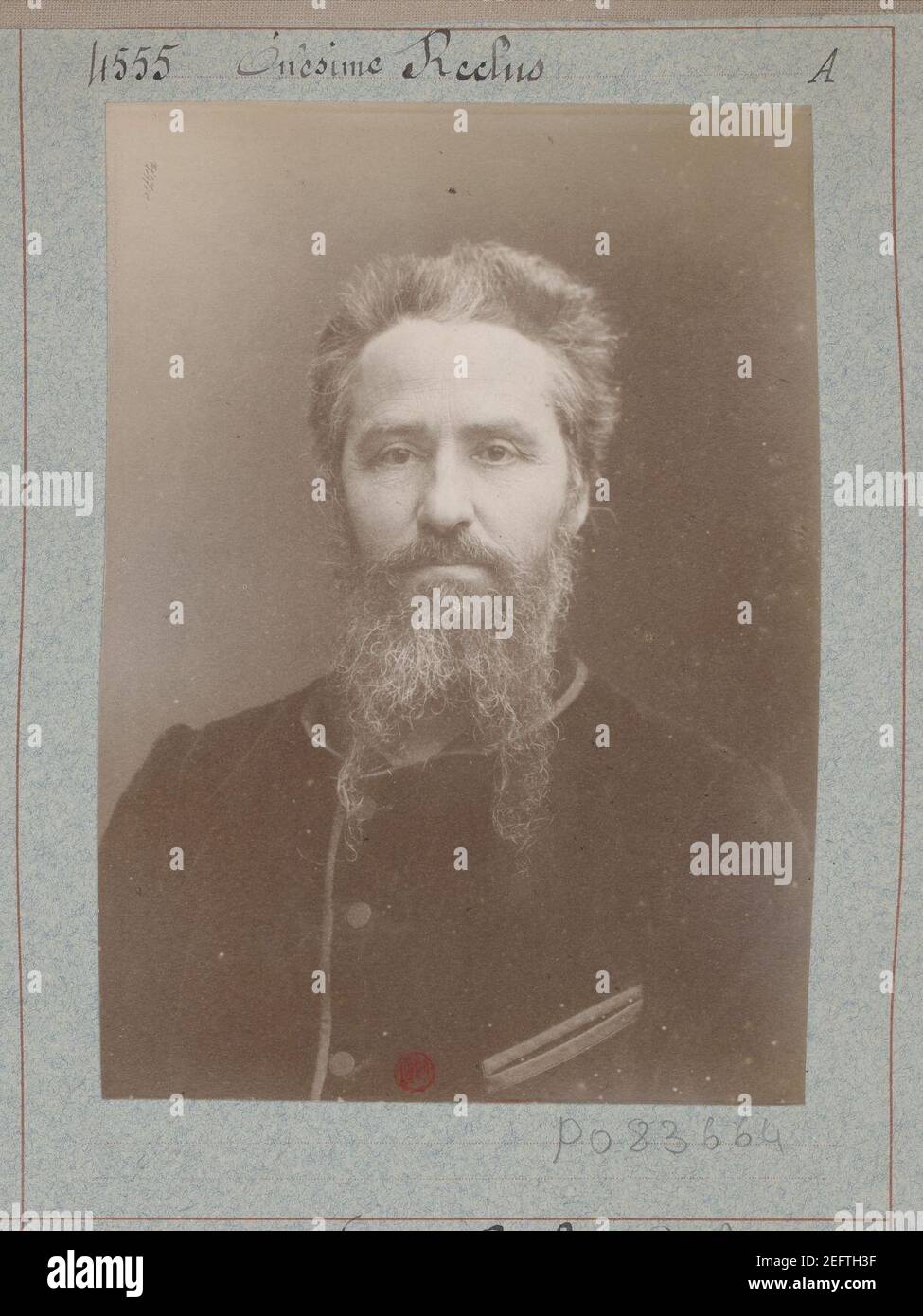 Onésime Reclus, par Nadar, 1889, original Stock Photo - Alamy