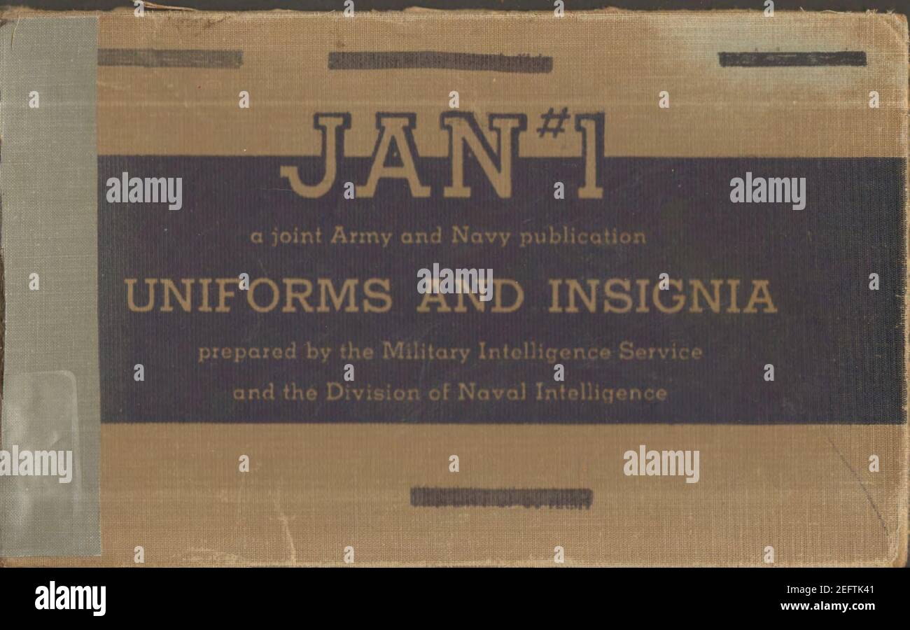 ONI JAN 1 Uniforms and Insignia Page 001 a joint Army and Navy ...