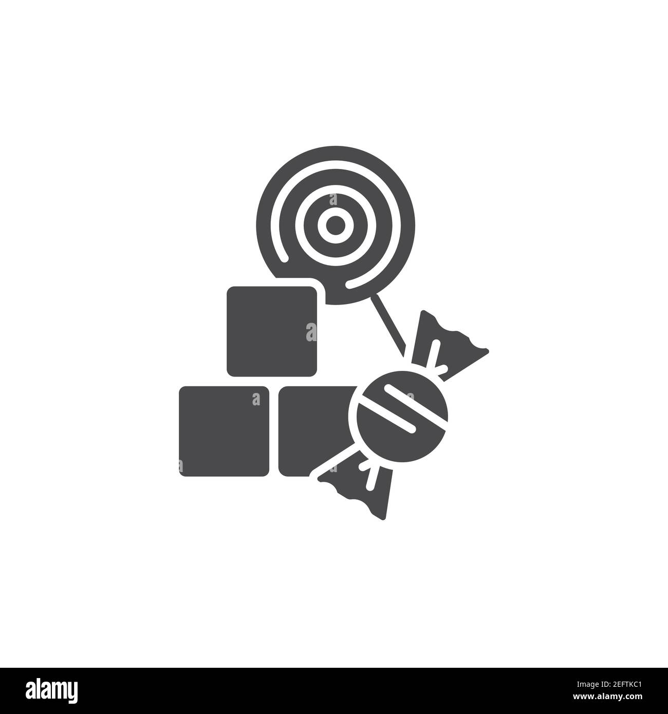 Sweets color line icon. Isolated vector element. Outline pictogram for ...