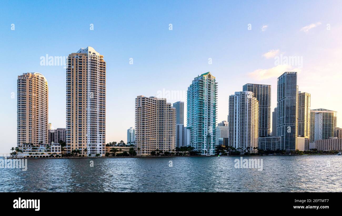 Touring the Biscayne Bay in Miami, Florida, USA Stock Photo - Alamy