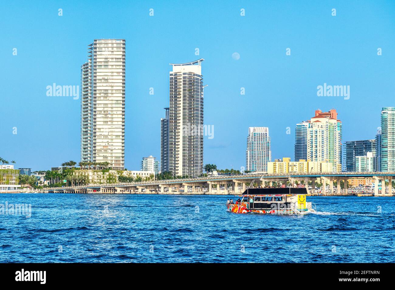 Touring the Biscayne Bay in Miami, Florida, USA Stock Photo - Alamy
