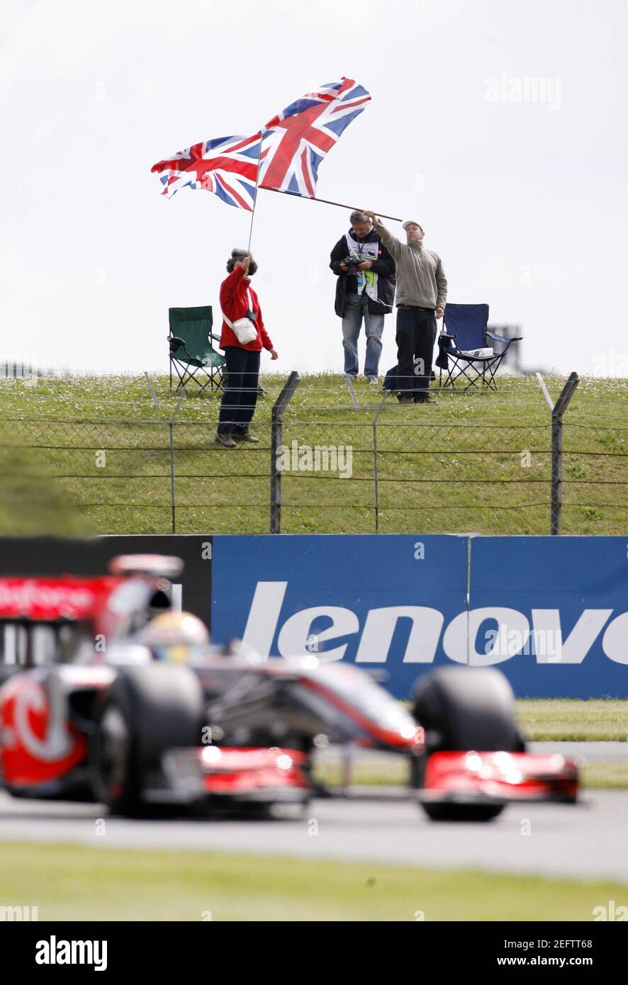 Flags For Lewis Hamilton High Resolution Stock Photography and Images ...