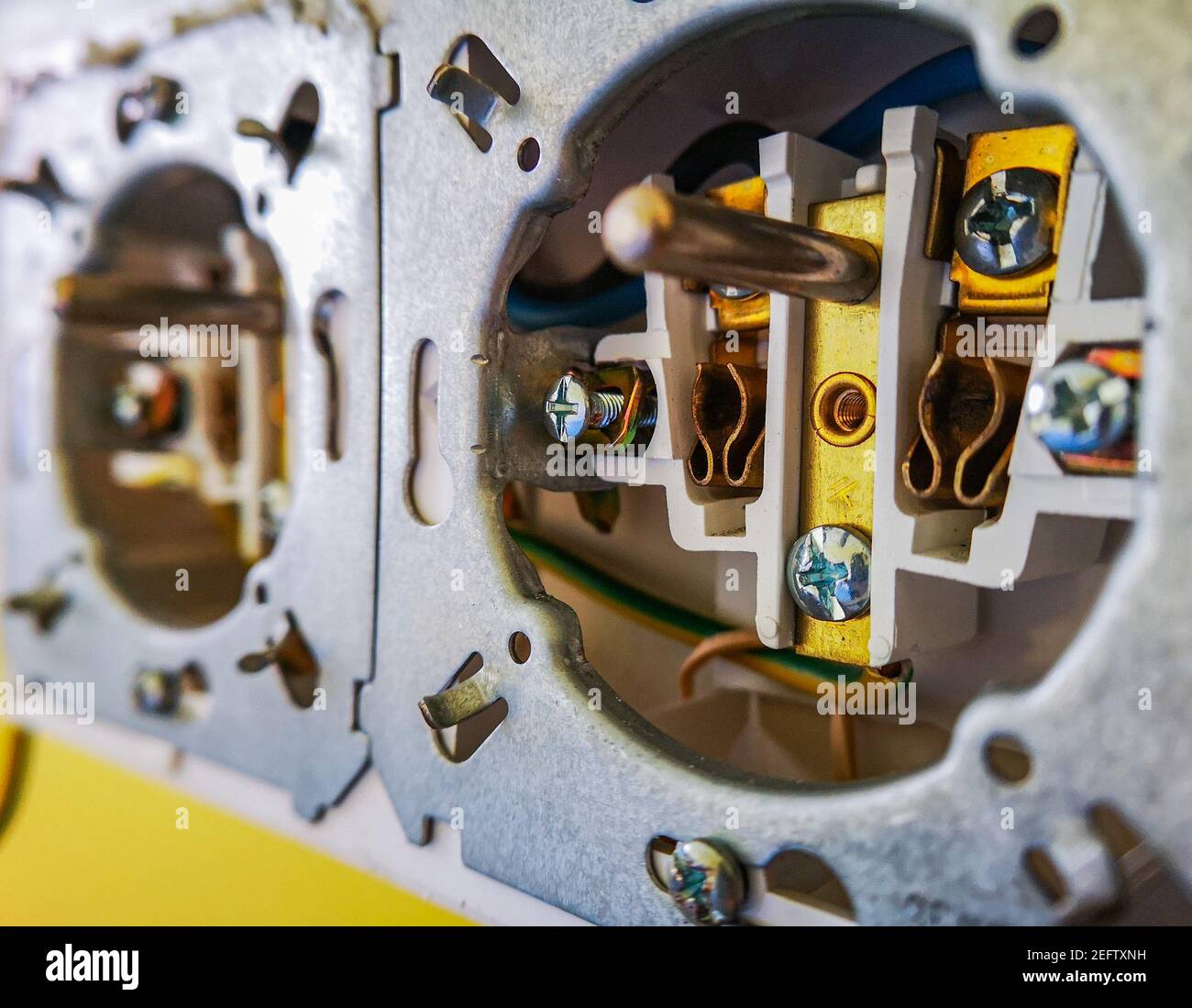 Broken electricity socket hi-res stock photography and images - Alamy