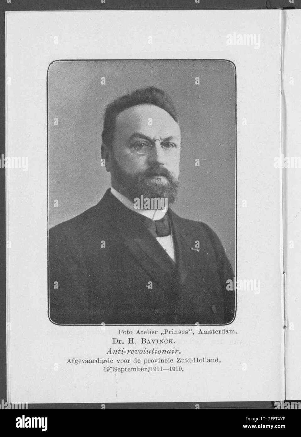 Onze afgevaardigden (1913) - Herman Bavinck Stock Photo - Alamy