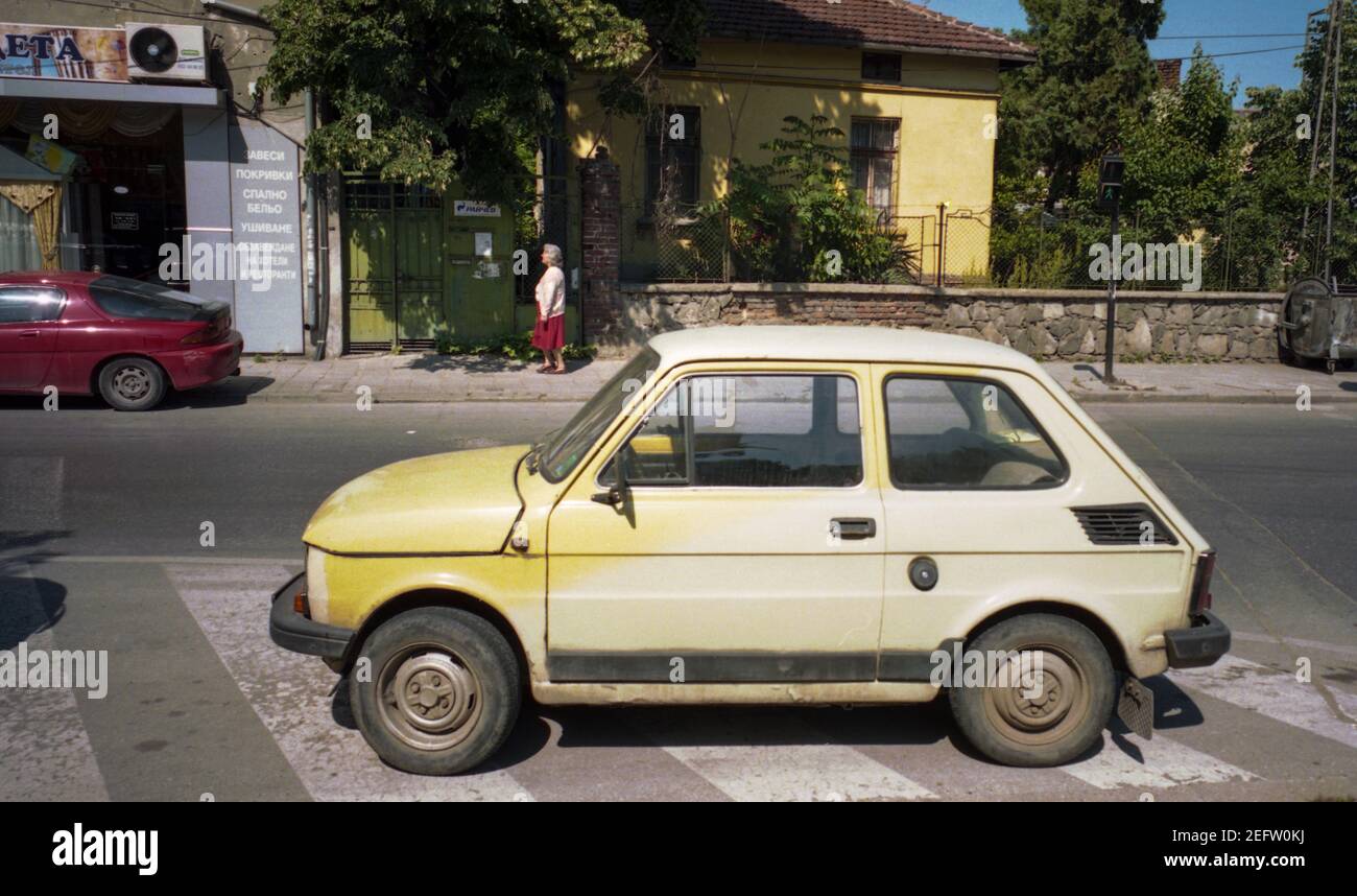 Car and road in Plovdiv, 2003 Stock Photo - Alamy