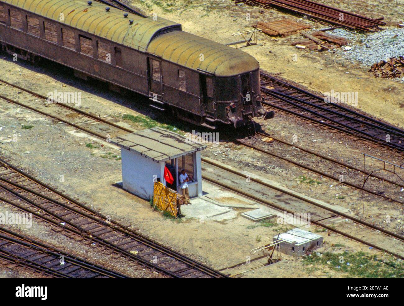 Old signal box signalman hi-res stock photography and images - Alamy