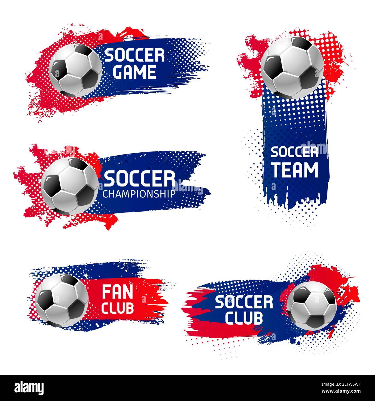 Red Soccer Ball Background