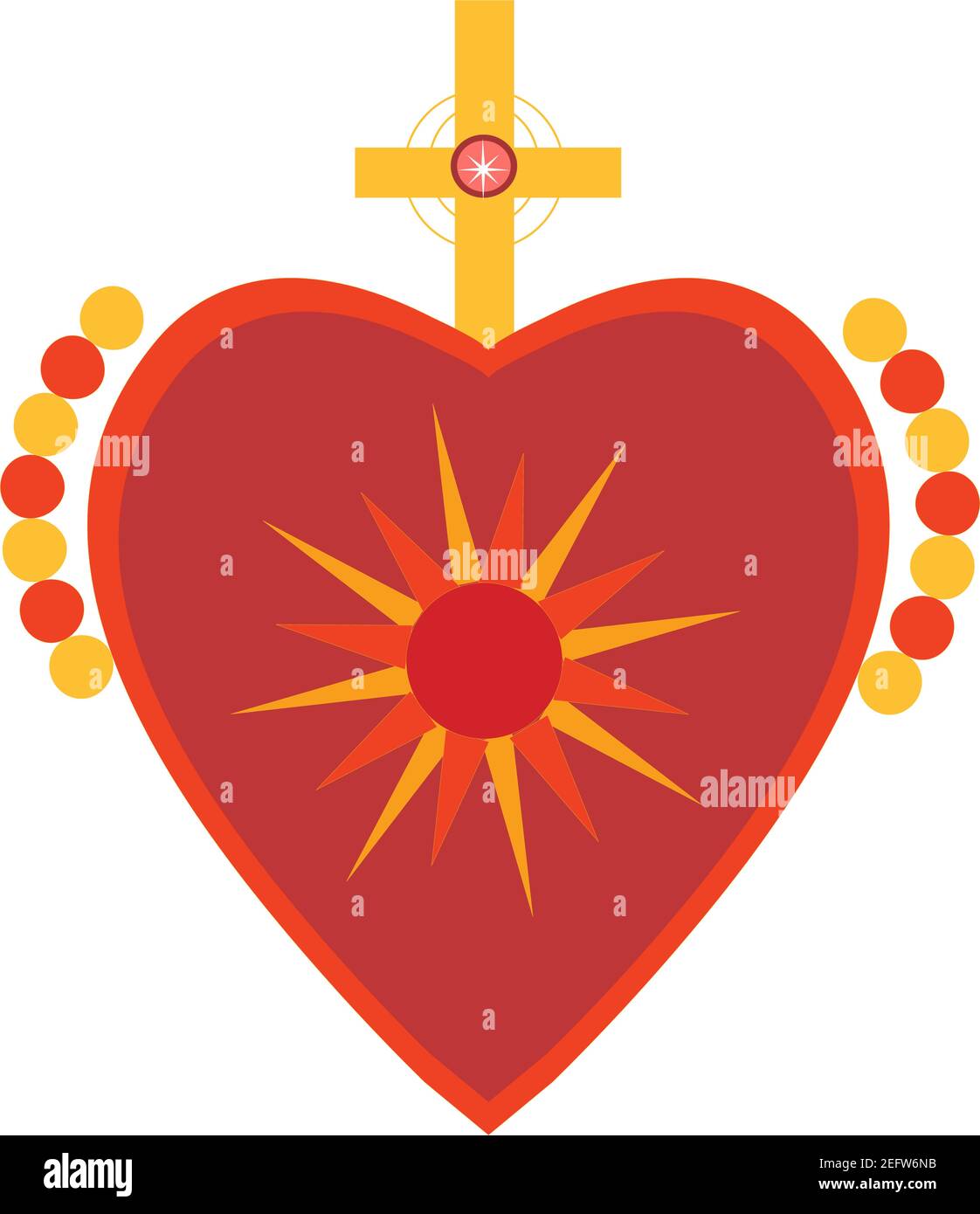 Mexican sacred hearts, spirit mystical miracles heart. Day of the dead ...