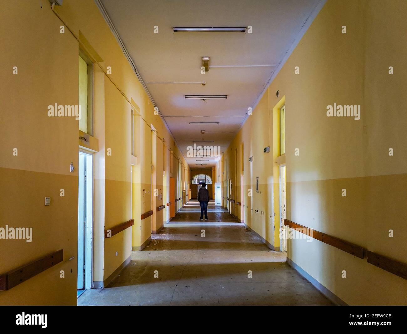 Abandoned Hospital Hallway