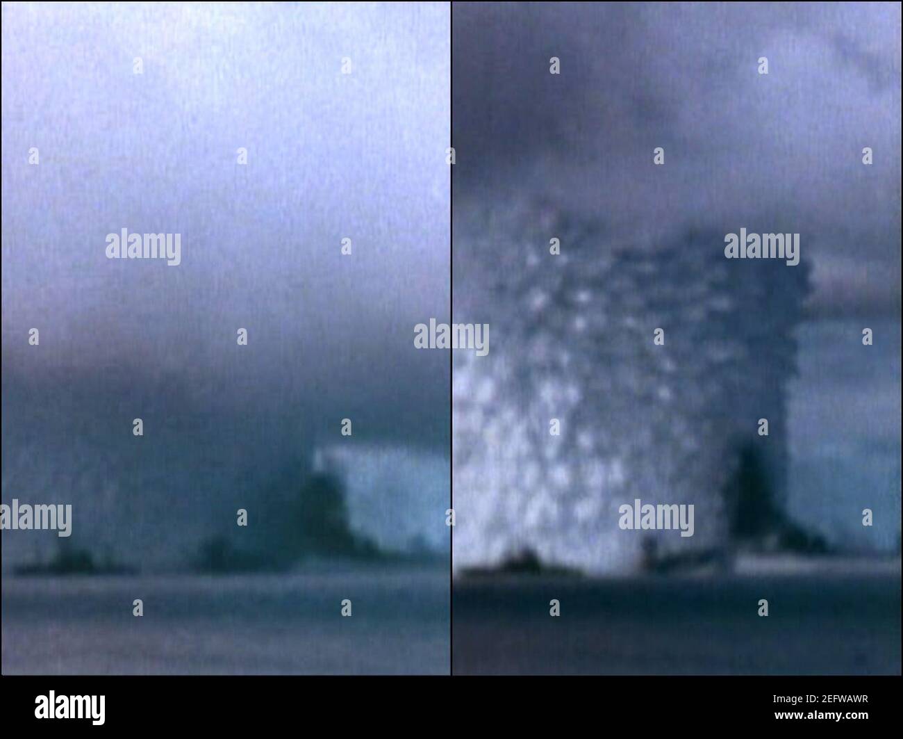 Operation Crossroads Baker Battleship Arkansas Stock Photo - Alamy