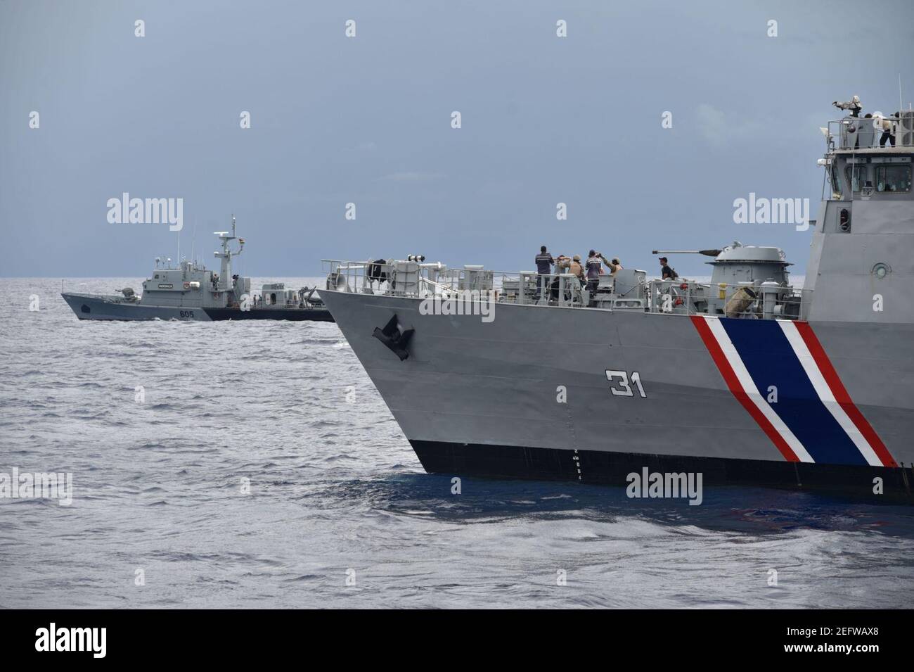 Operation Cutlass Express 2017 - different nations' boarding parties ...