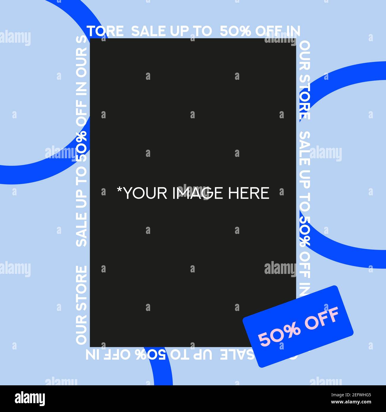 Abstract contemporary template for social media shopping Post. Vector ...