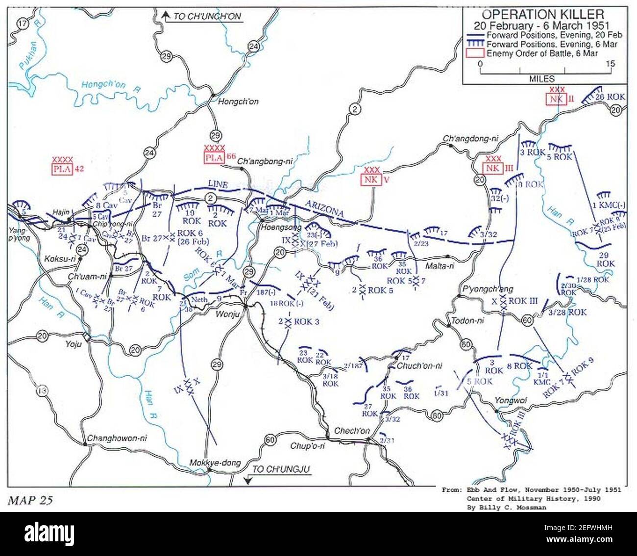 Operation Killer map Stock Photo - Alamy
