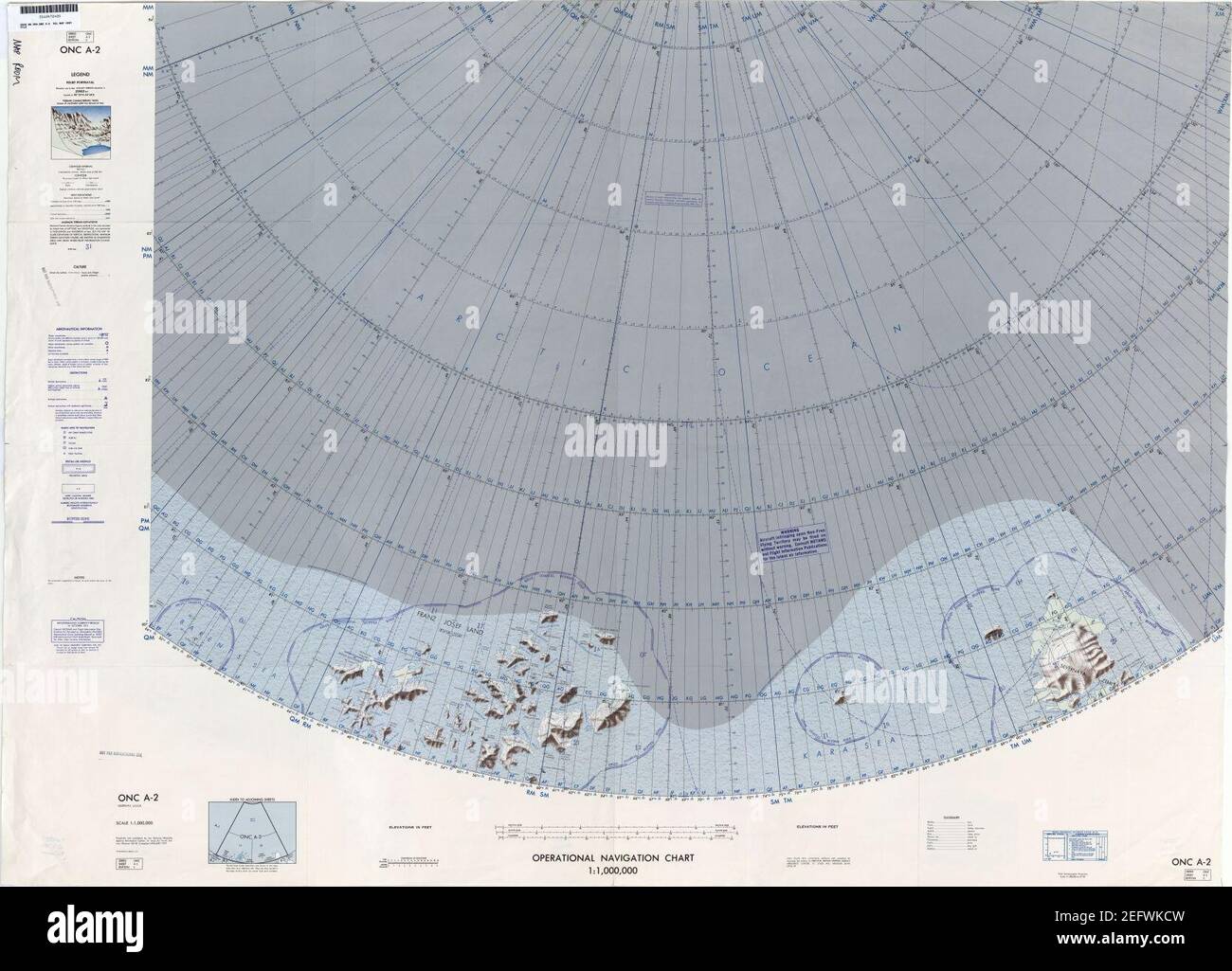Operational Navigation Chart A-2, 2nd edition Stock Photo - Alamy