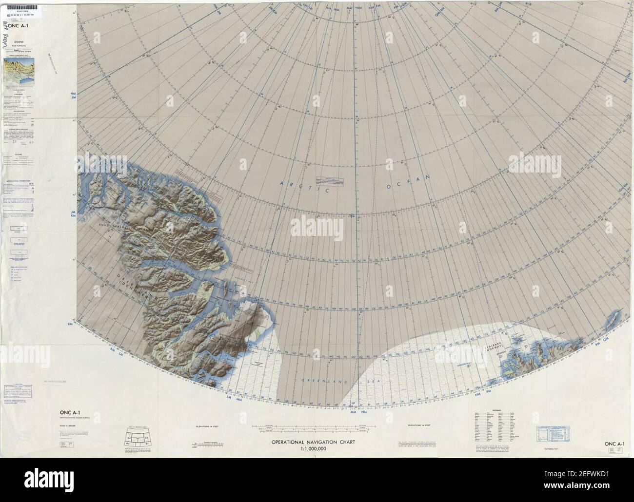 Operational Navigation Chart A-1, 1st edition Stock Photo - Alamy