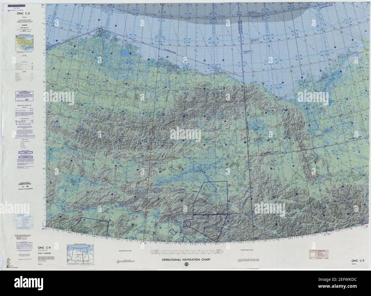 Operational Navigation Chart C-9, 6th edition Stock Photo - Alamy