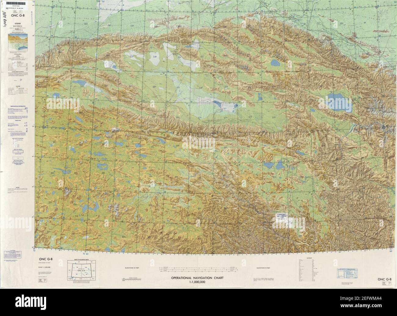 Operational Navigation Chart G-8, 3rd edition Stock Photo - Alamy