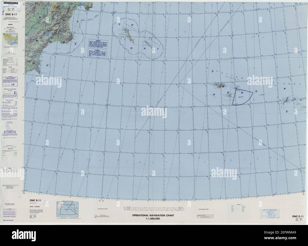 Operational Navigation Chart E-11, 4th edition Stock Photo - Alamy