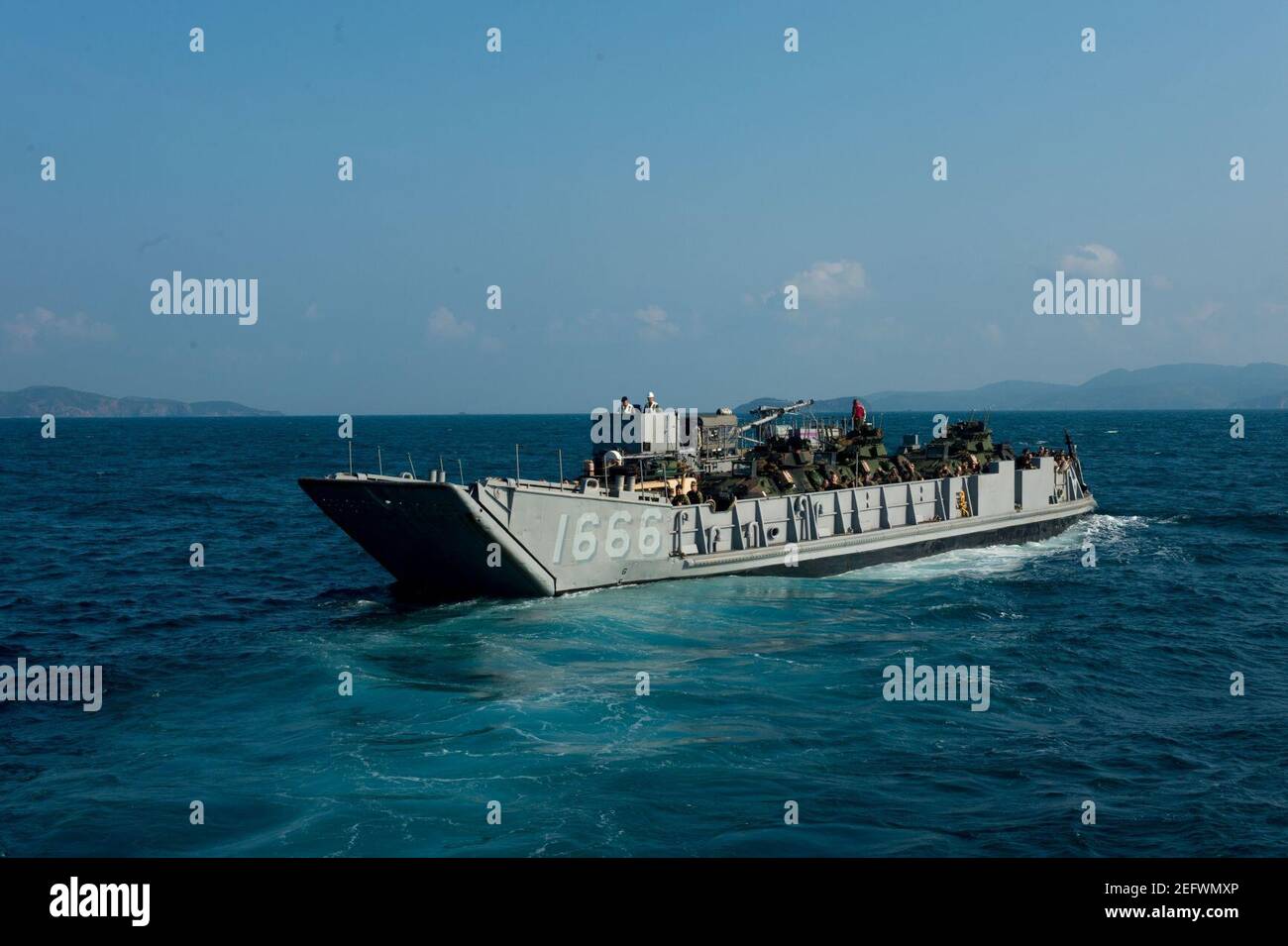 Operations aboard USS Denver support Cobra Gold 140212 Stock Photo - Alamy