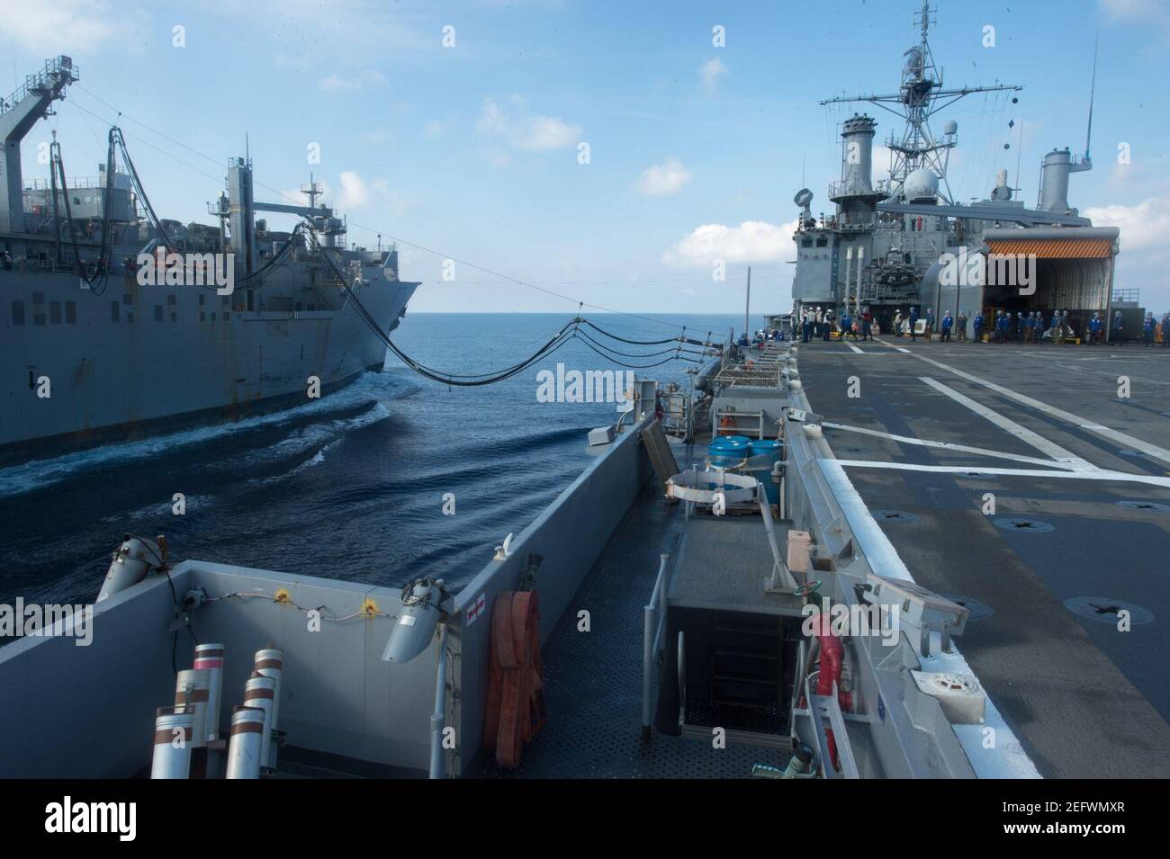 Operations aboard USS Denver support Cobra Gold 140210 Stock Photo - Alamy
