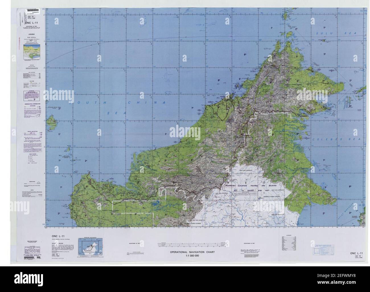 Operational Navigation Chart L-11, 7th edition Stock Photo - Alamy