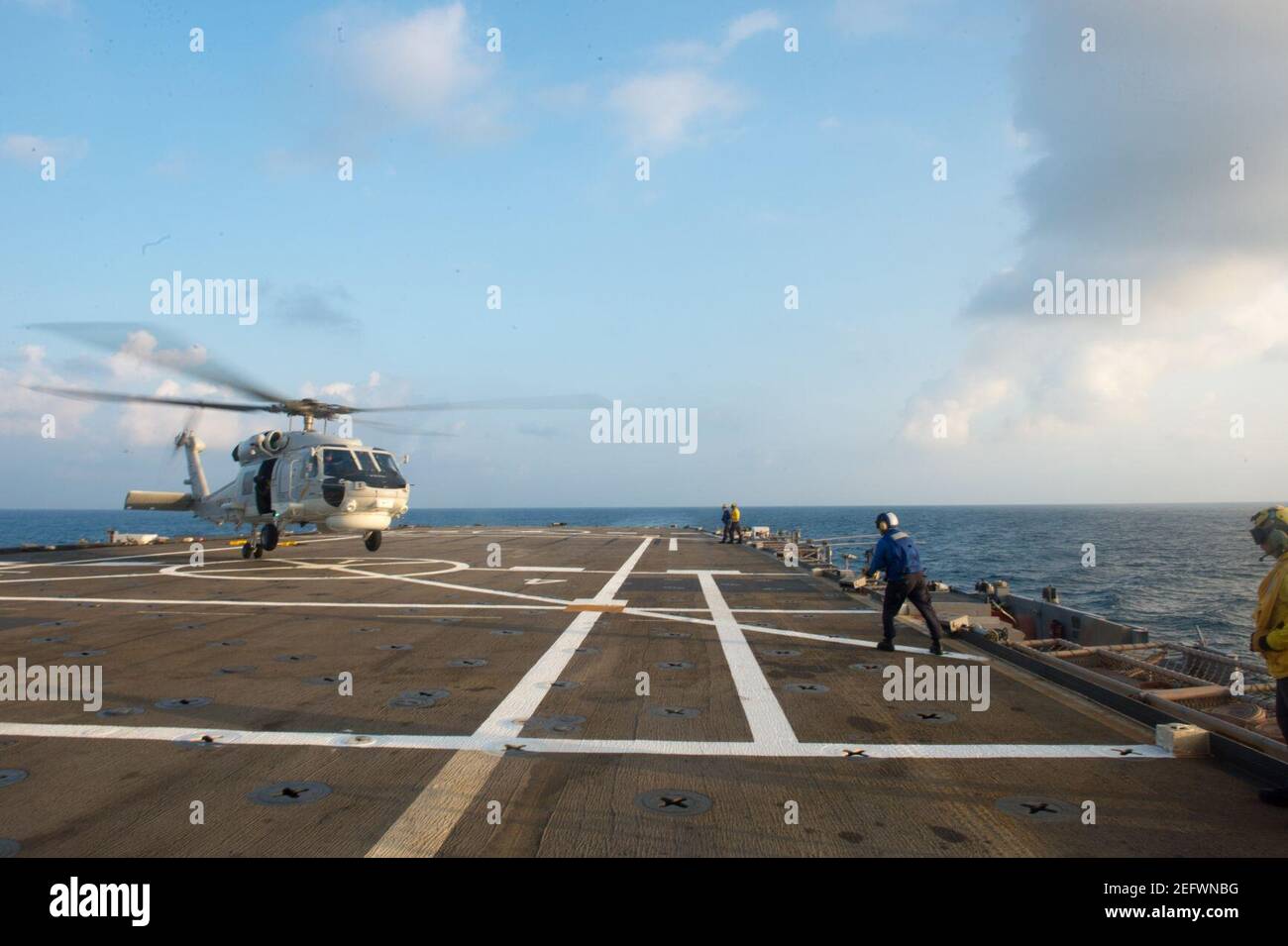 Operations aboard USS Denver support Cobra Gold 140213 Stock Photo - Alamy