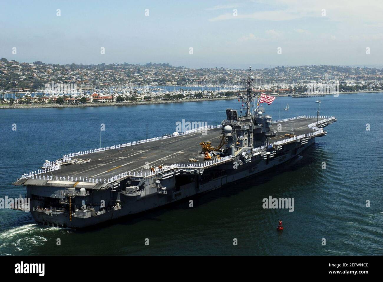 Operations aboard USS Kitty Hawk Stock Photo - Alamy