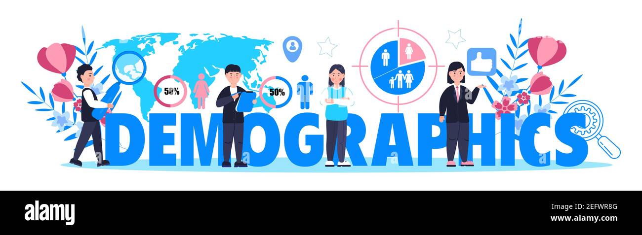 Population demographics infographic world map Cut Out Stock Images ...