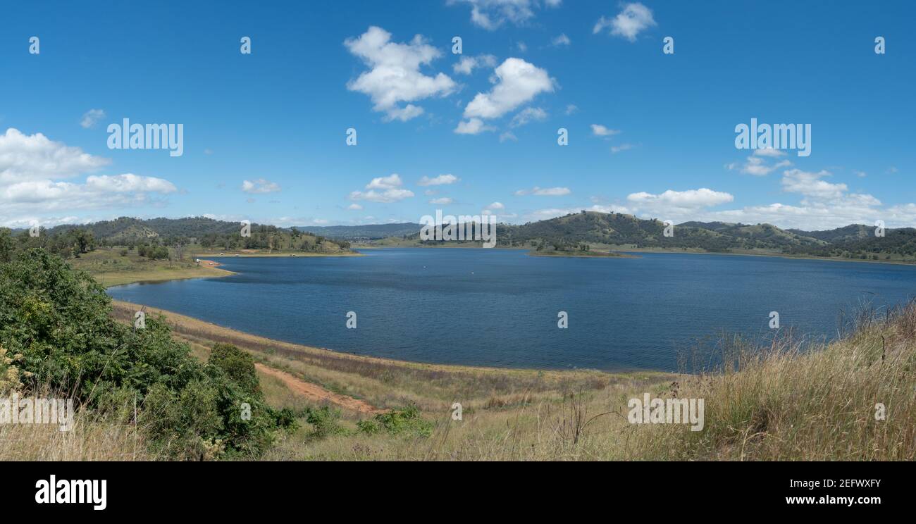 Chaffey Dam Panorama #1 Stock Photo - Alamy